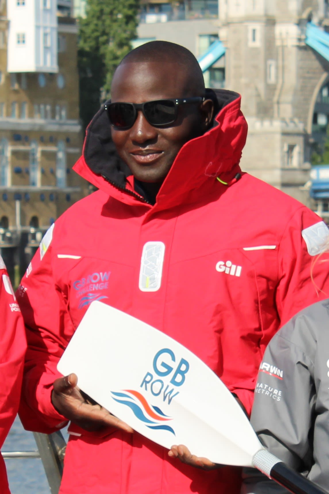 At the starting line of...