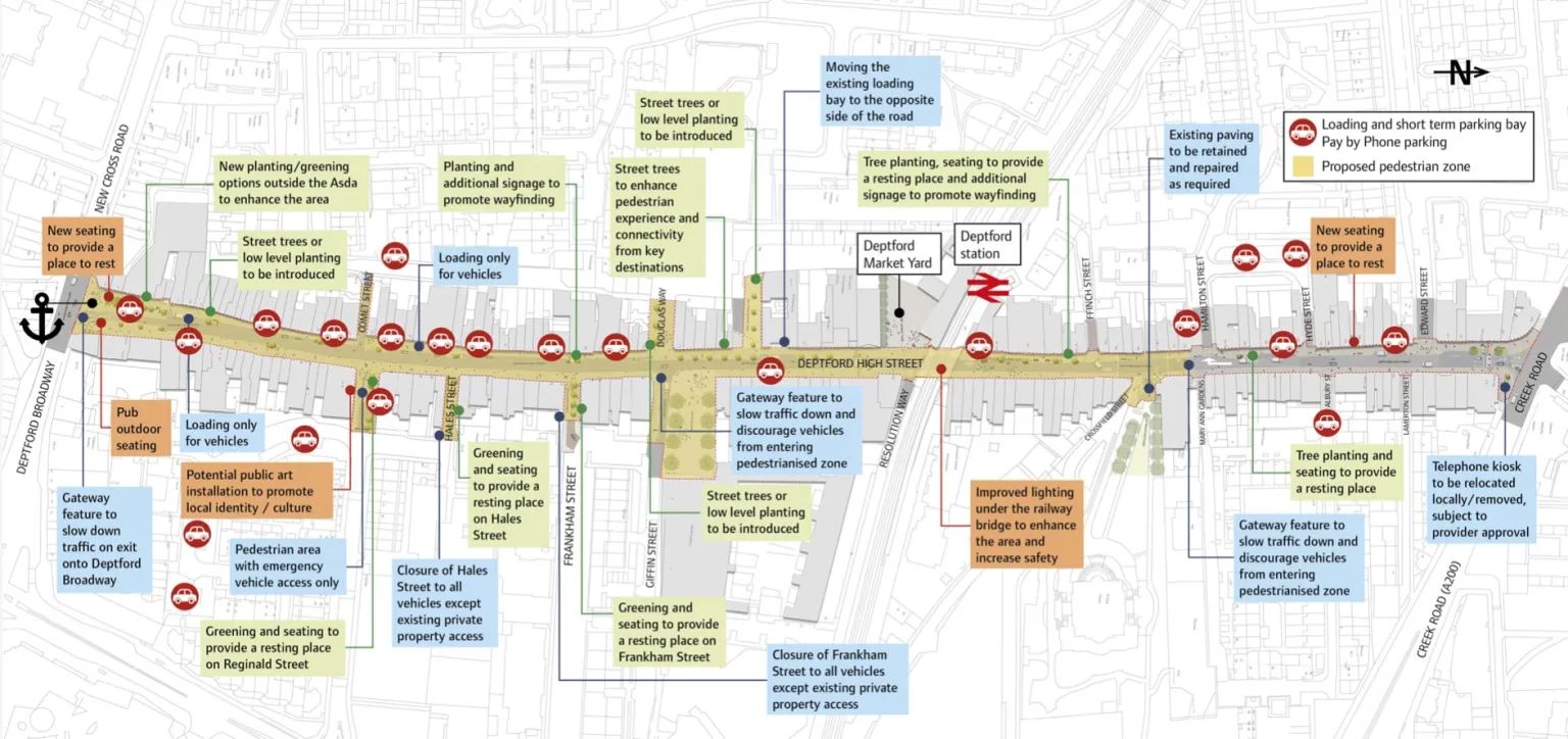 Deptford High Street pedestrianisation plans